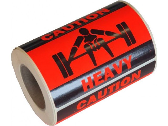 Shipping Labels Caution - Heavy 101x74 250/Roll › Packaging Products