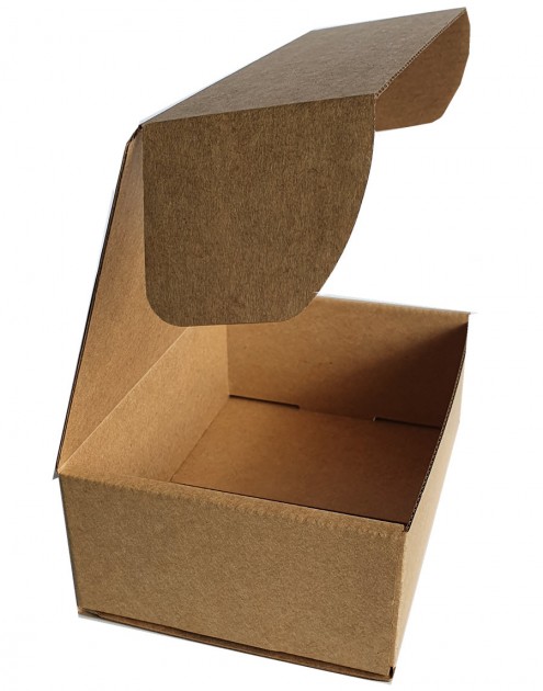 Kraft RECTANGLE D/C Box 225x167x83 Hinged Lid › Packaging Products